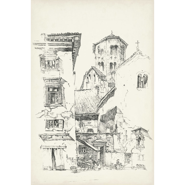 Winston Porter Vintage Italian Village II On Canvas by Richard Foust ...
