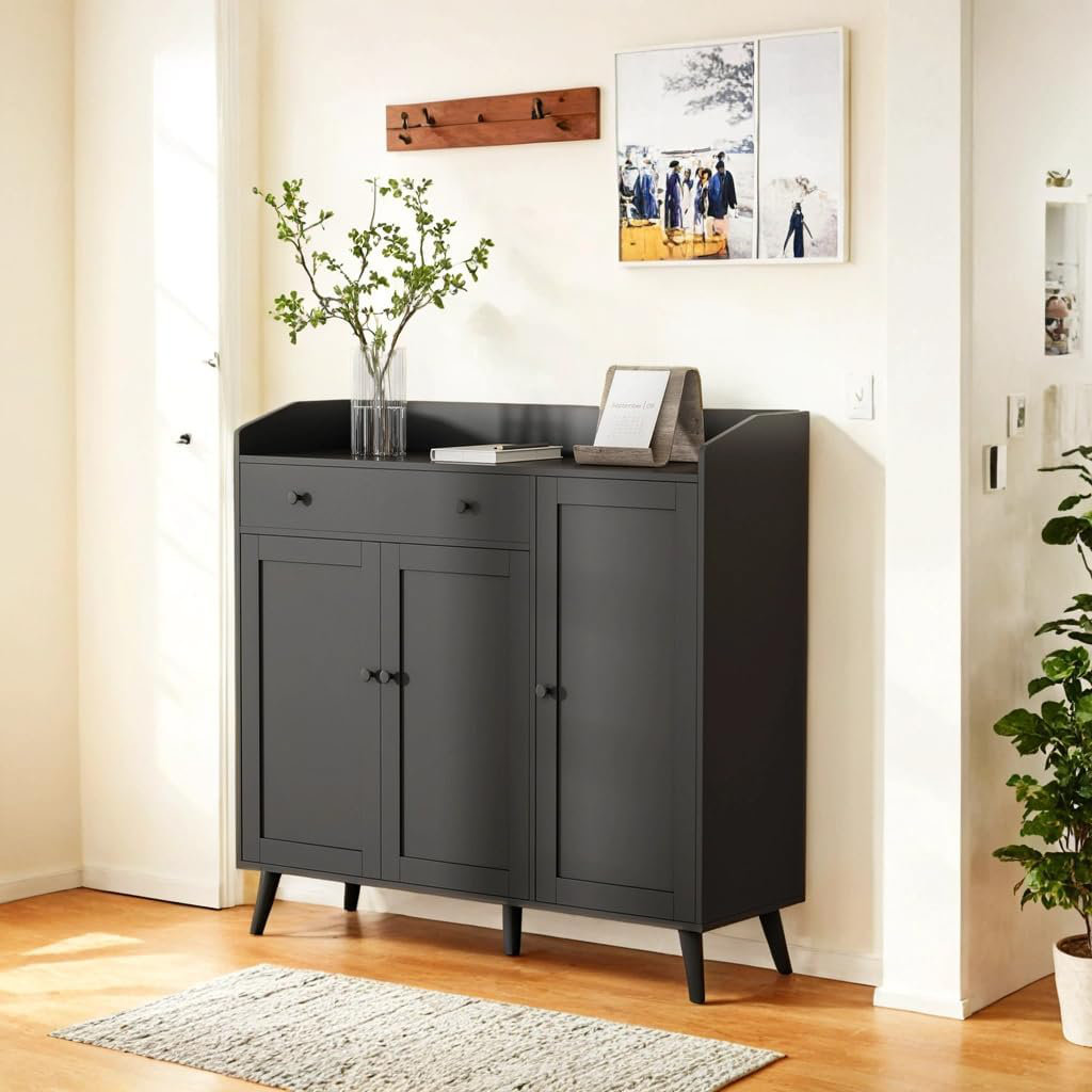 Corrigan Studio® Large Shoe Cabinet Fit Up To Shoe Size 16, Shoe ...