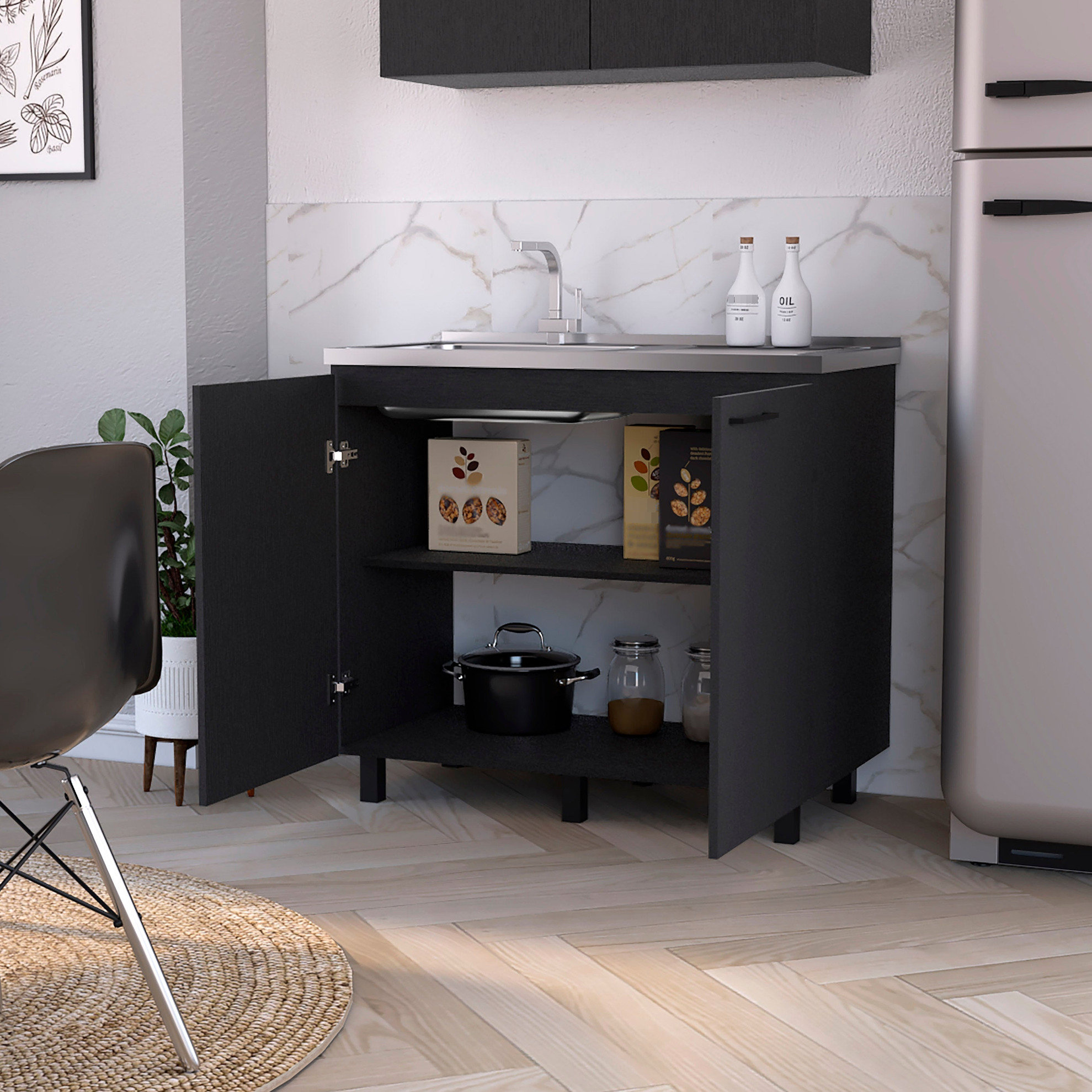 BalmyBoulevard 20" Bathroom Vanity with Sink, Bathroom Cabinet with ...