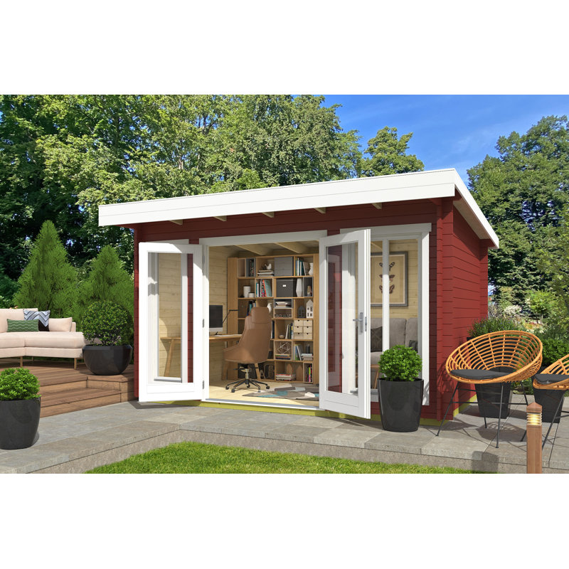 Technoflex Chic-Sheds Whistler 1 Solid Wood Garden Shed 14-Ft X 10.5-Ft ...