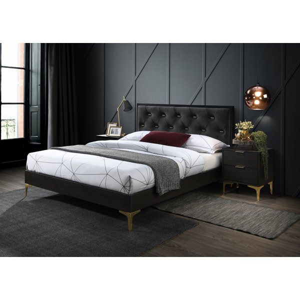 Etta Avenue™ Cassidy Upholstered Platform Bed & Reviews | Wayfair