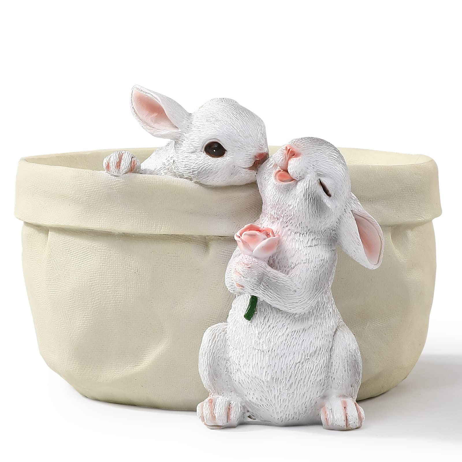 August Grove® Rabbit Flower Pot Succulent Planter Garden Pots ...