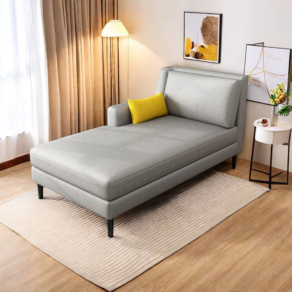 HarmonyFurns Comfortable chaise longue with solid wood | Wayfair