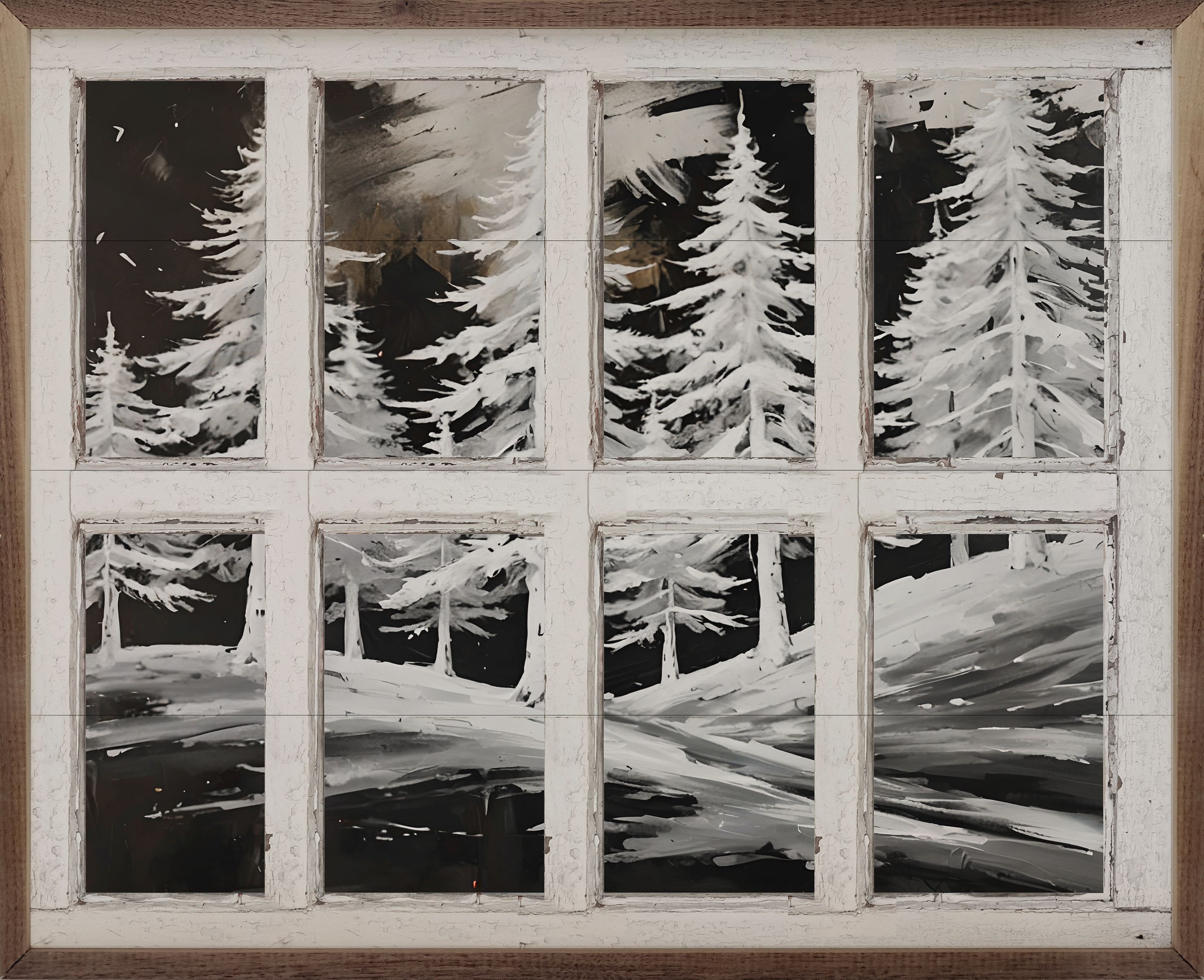 Millwood Pines " Winter Trees In Window Pane " | Wayfair
