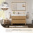 Hokku Designs Abbie 48" Single Bathroom Vanity in Weathered Fir with ...