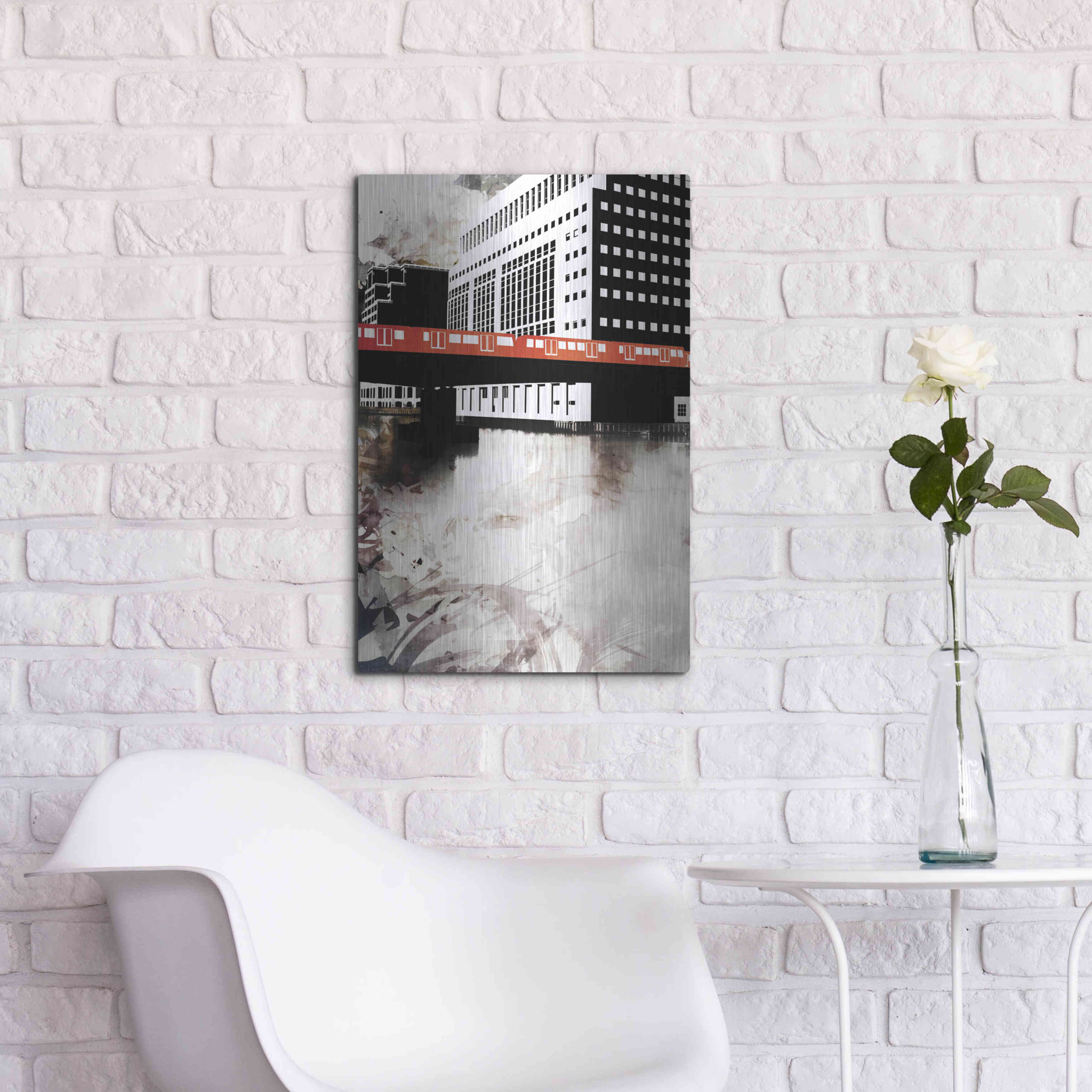 Latitude Run® Metal Art 'Transit' by Jonathan Lam, Metal Wall Art | Wayfair