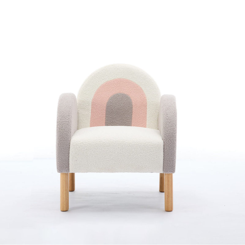 Fleur De Lis Living Upholstered Arm Chair,Rainbow Design | Wayfair