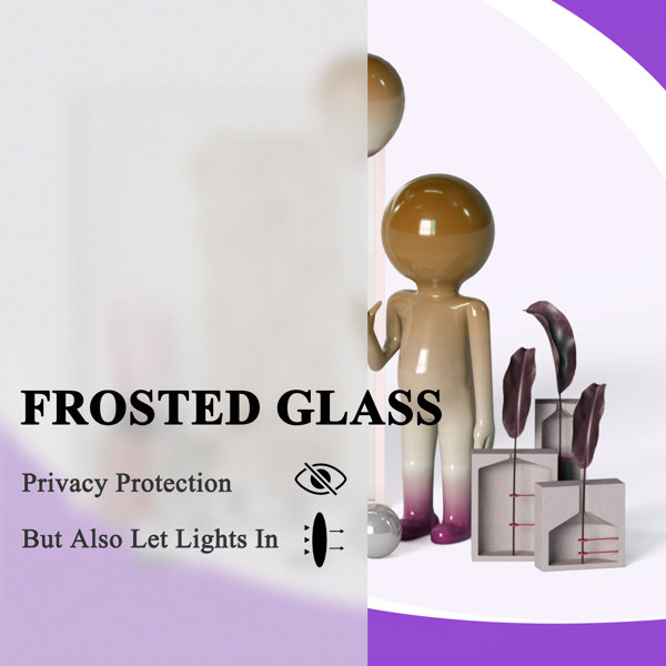 Win Stellar Interior Doors 3-lite Modern Closet Door Frosted Glass ...