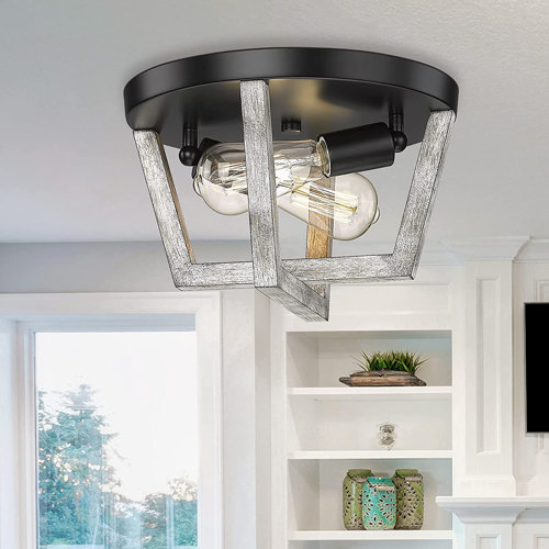 Modern Farmhouse Flush Mount Lighting You'll Love | Wayfair