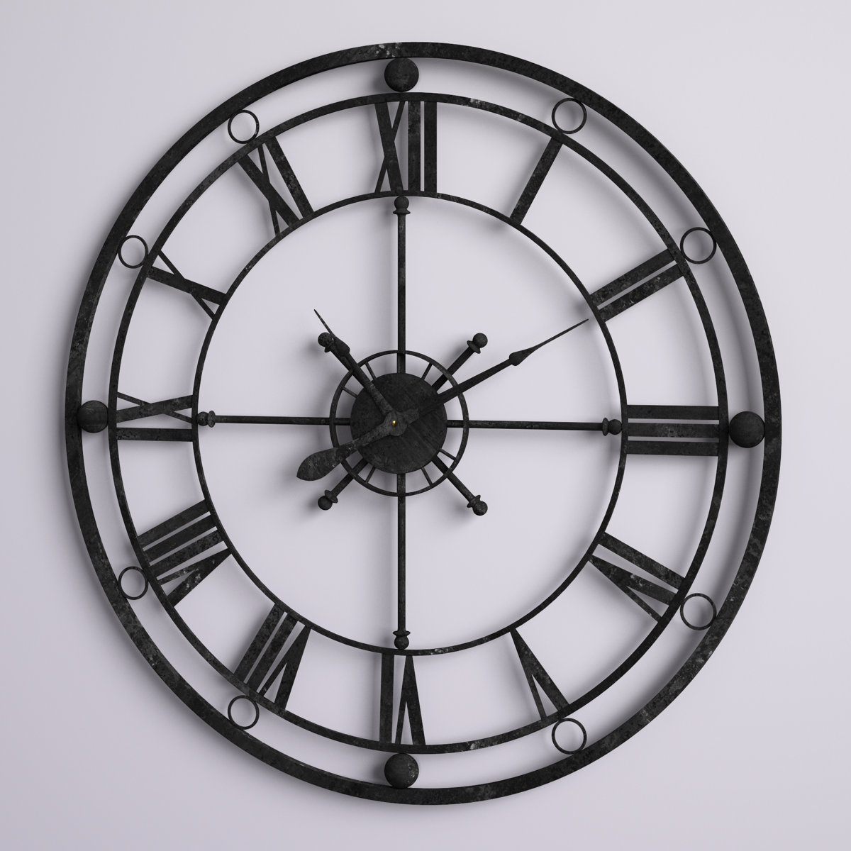 Laurel Foundry Modern Farmhouse® Oversized Michell 39.4" Wall Clock ...