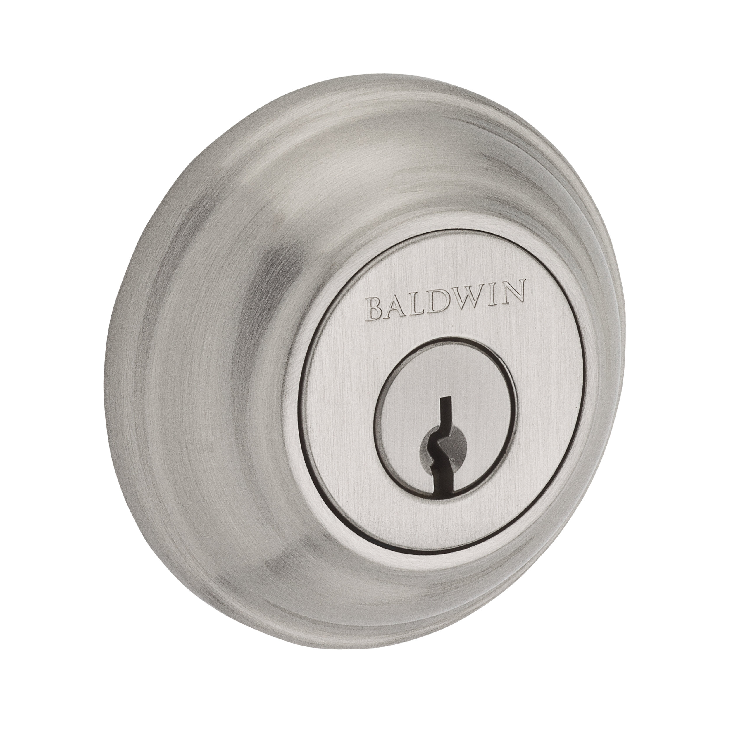 Baldwin Traditional Round Single Cylinder Deadbolt with Smartkey ...