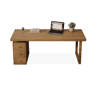Cozynest Wood color Rectangle Solid Wood Desks | Wayfair