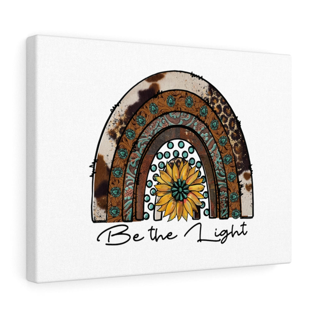 Trinx Be The Light Pattern Rainbow Christian Wall Art Bible Verse Print ...