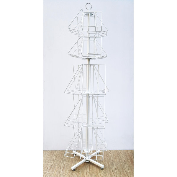 FixtureDisplays Greeting Card Rack Display Stand Shelf Wire Metal CDDVD ...