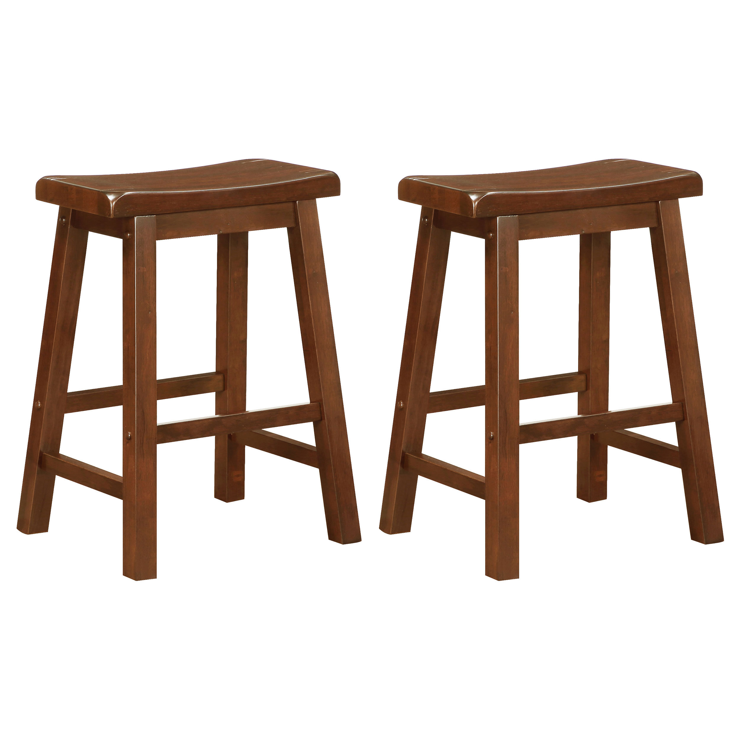Newline Durant Wood Backless Counter Stool Chestnut (Set Of 2) | Wayfair