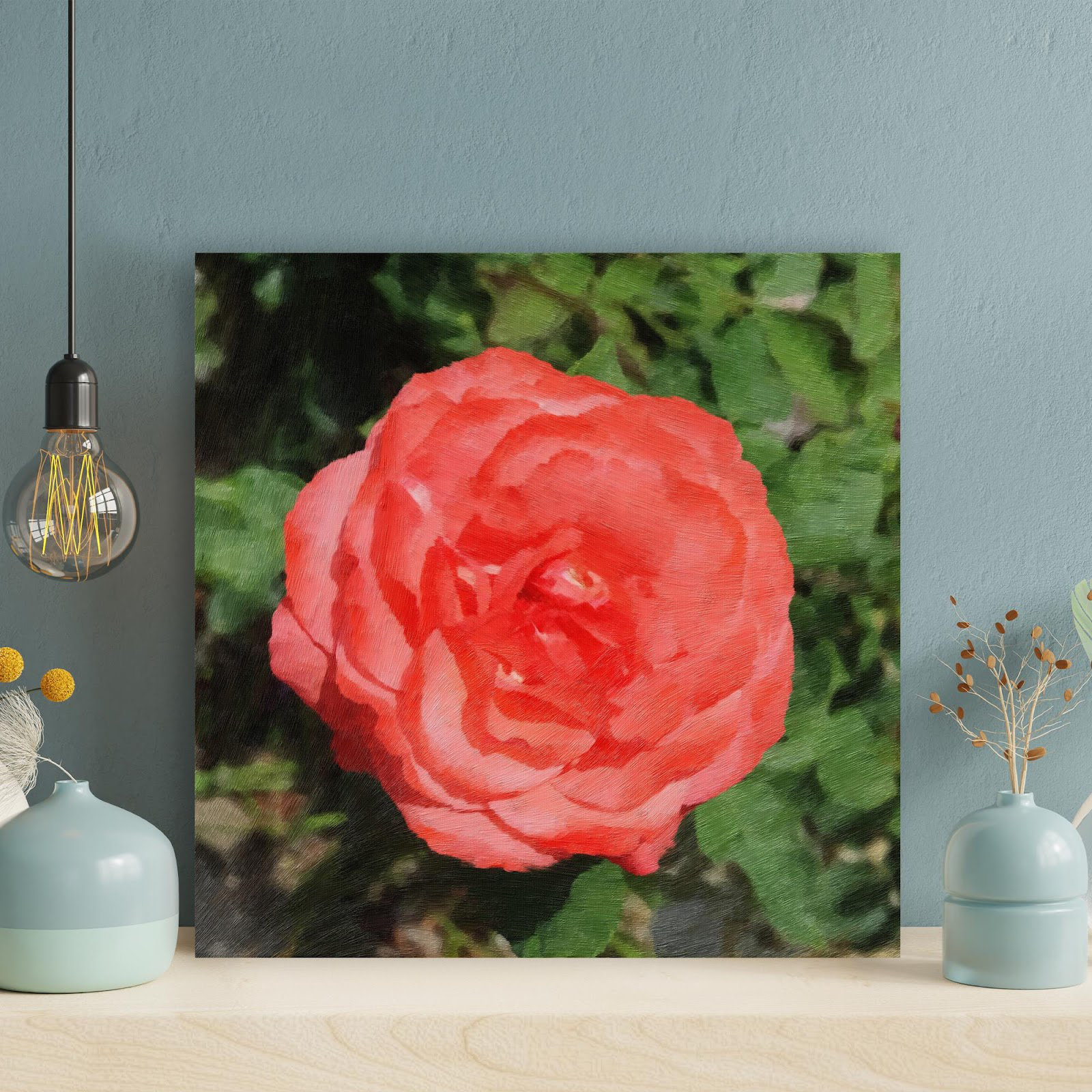 Latitude Run® Red Rose In Bloom During Daytime - 1 Piece Rectangle ...