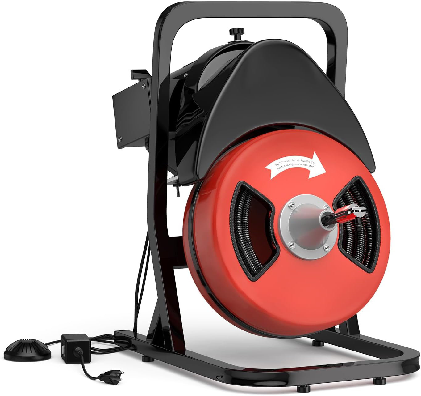 Yesurprise 50ftx1/2" Sewer Pipe Cleaning Machine With 4 Cutters/foot ...