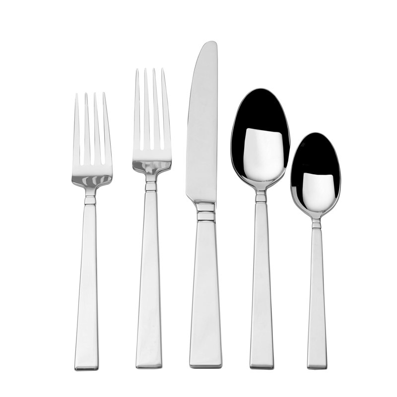 Mikasa Greer 20-Piece 18/10 Stainless Steel Flatware Set, Service For 4 ...
