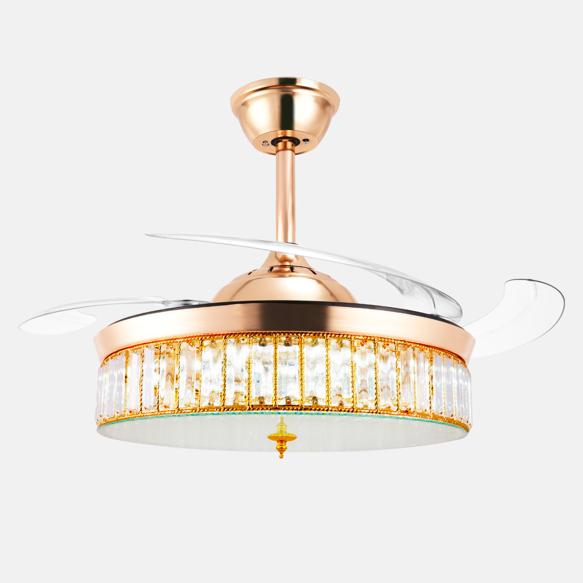 Mercer41 47'' Chrome LED Globe Ceiling Fan Light Kit | Wayfair