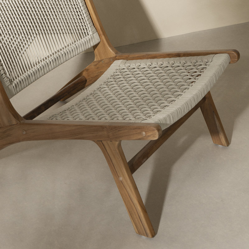 South Side Living Agave Wood Outdoor Armless Lounge Chair | Wayfair