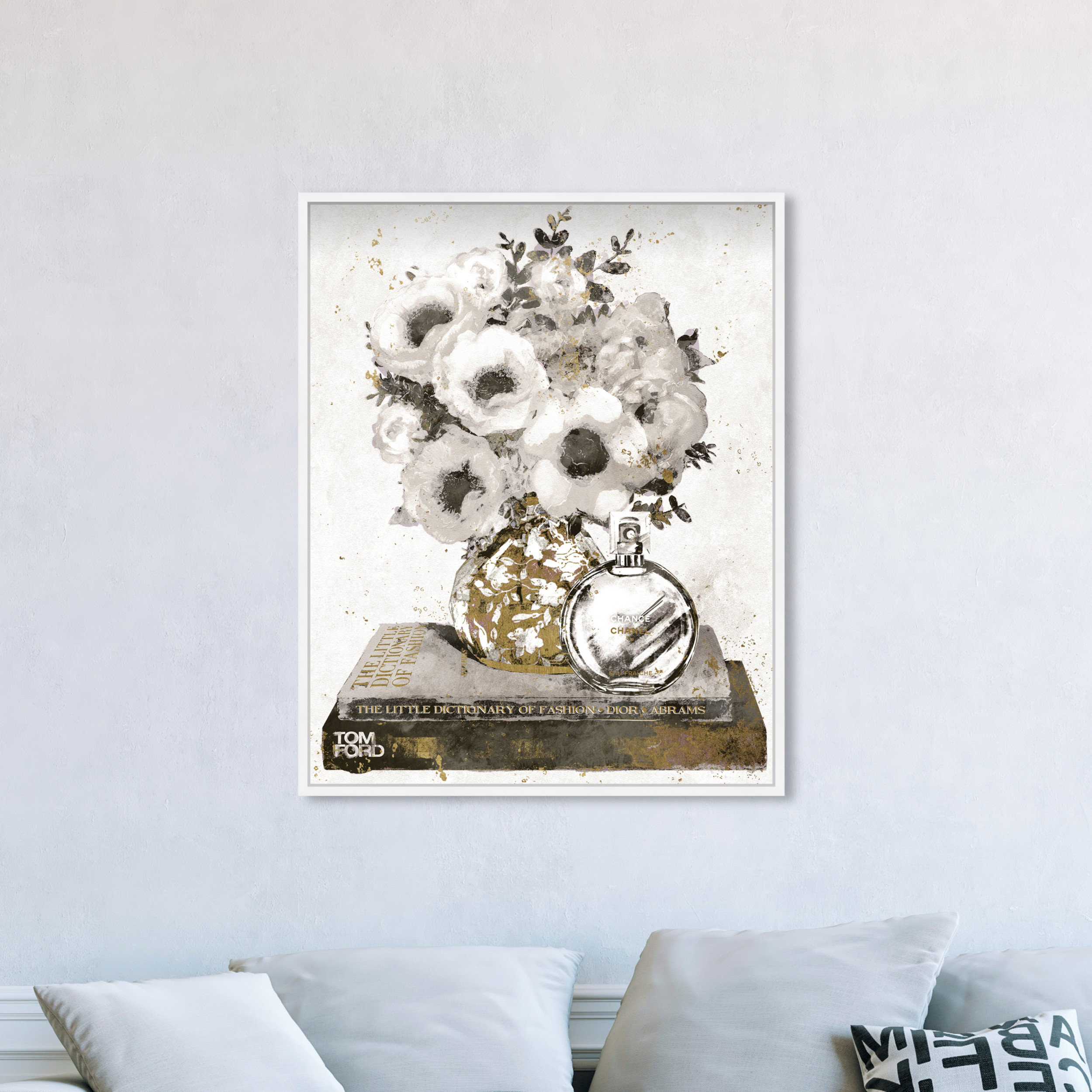 Oliver Gal Elegant and Glam Simply Gold - Framed Painting on Paper ...