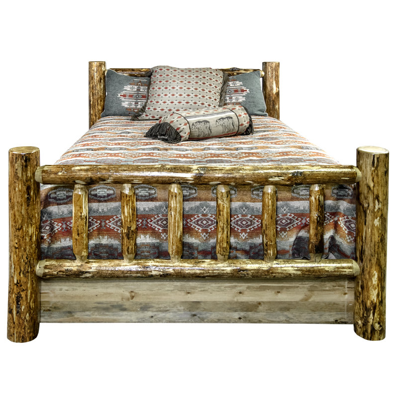 Loon Peak® Montana Collection Lodge Pole Pine Storage Bed & Reviews ...