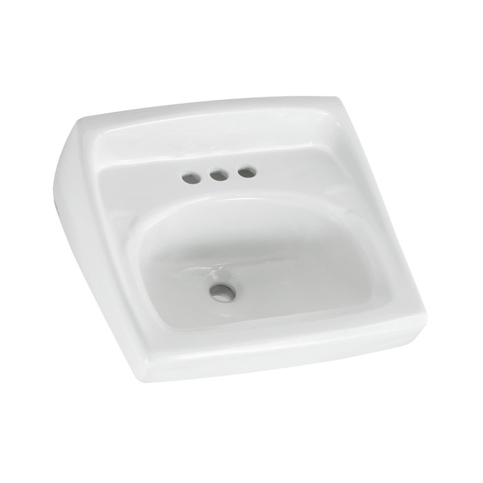 American Standard Lucerne 18.25'' White Ceramic Rectangular Wall Mount ...