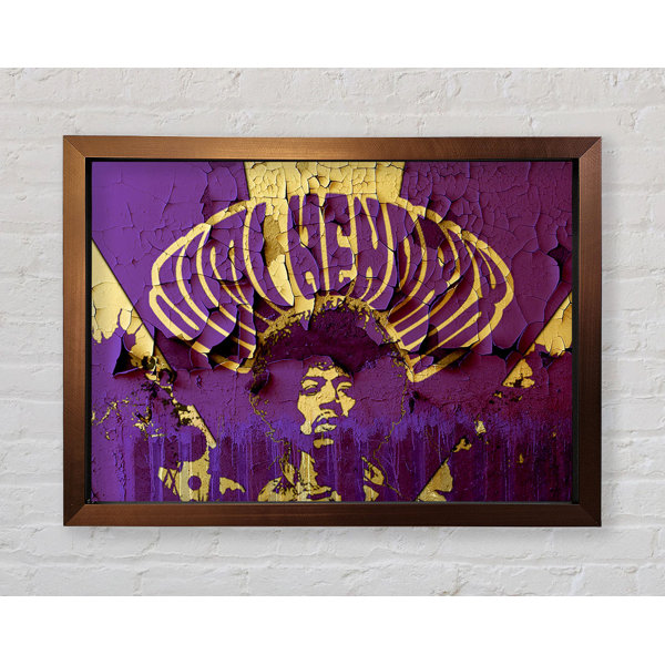 Marlow Home Co. Jimi Hendrix Purple Haze - Single Picture Frame Art ...