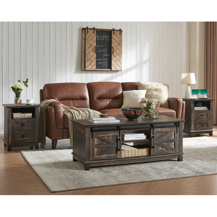 August Grove® Chimira 3 - Piece Living Room Table Set & Reviews | Wayfair