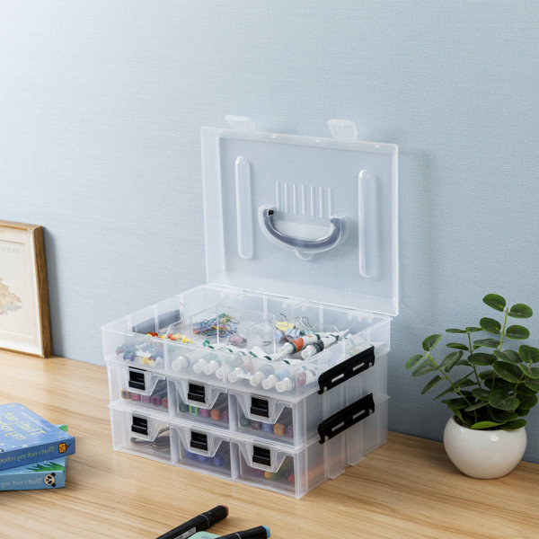 Rebrilliant 24 Slot Stackable Plastic Storage Bin | Wayfair