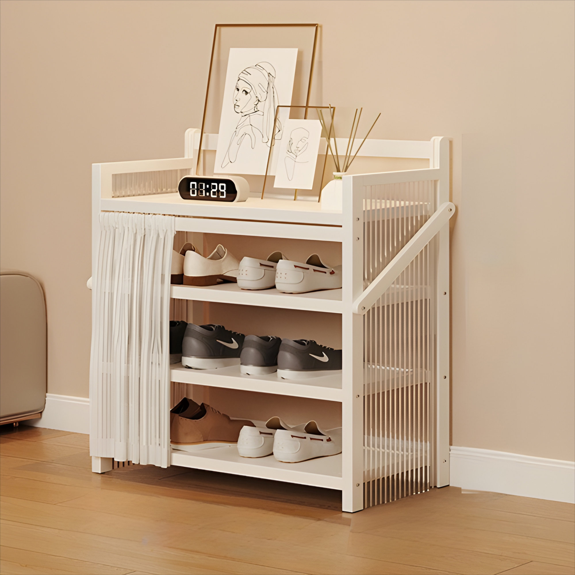 Red Barrel Studio® Installation Free Folding Bamboo Shoe Rack - Multi ...