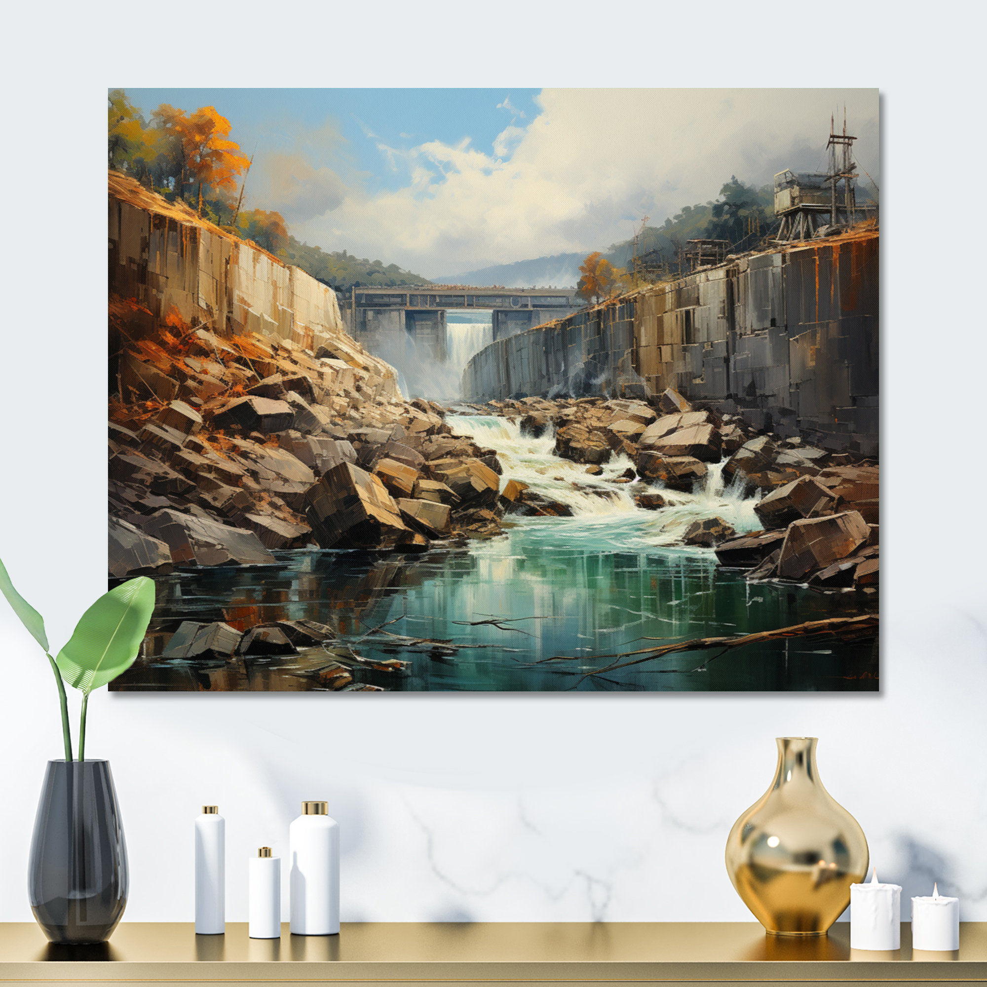 Latitude Run® Hoover Dam Nevada Arizona III - Print on Metal | Wayfair