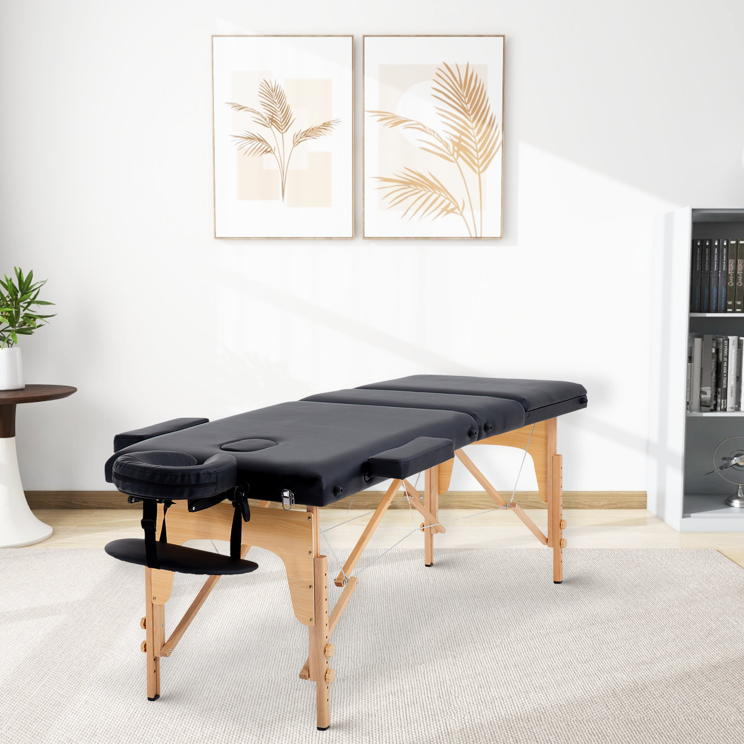 Inbox Zero Massage Bed 3 Folding Massage Table 24 Inch Wide Portable ...