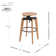 Steelside™ Hull Adjustable Height Counter Stool & Reviews | Wayfair