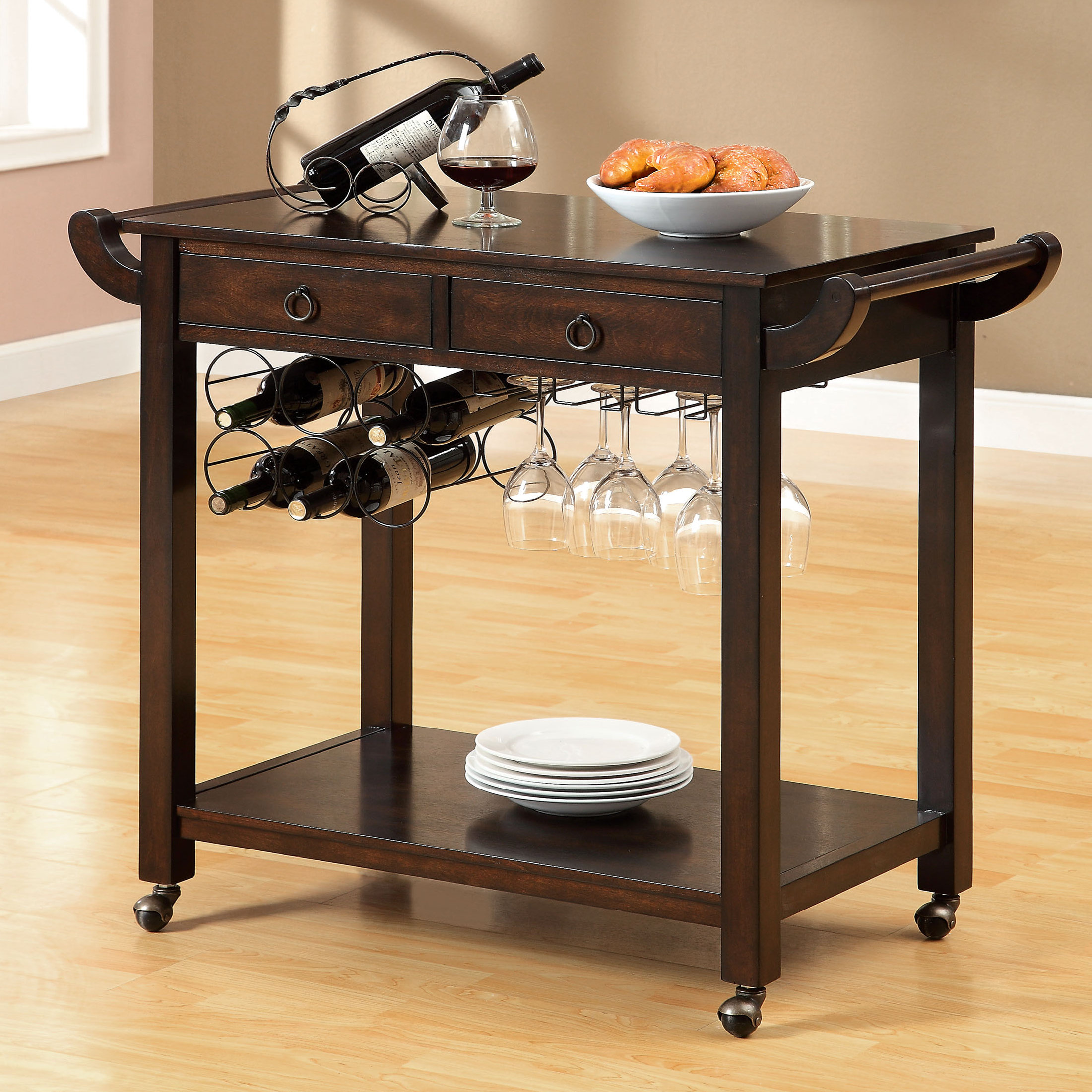 George Oliver Gateshead Kitchen Cart | Wayfair