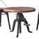 Williston Forge Lincya Round Solid Wood Top Metal Base Dining Table ...