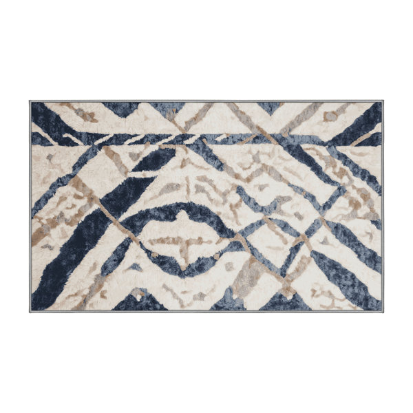 Wrought Studio Machine Washable Gray Area Rug | Wayfair