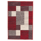 Wrought Studio Akieba Geometric Tufted Gray/Black/Ivory Non-Slip ...