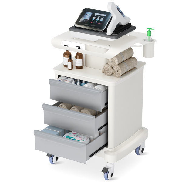 Domccy® Mobile Ultrasound Cart, Medical Trolley Carts 110 lbs ...