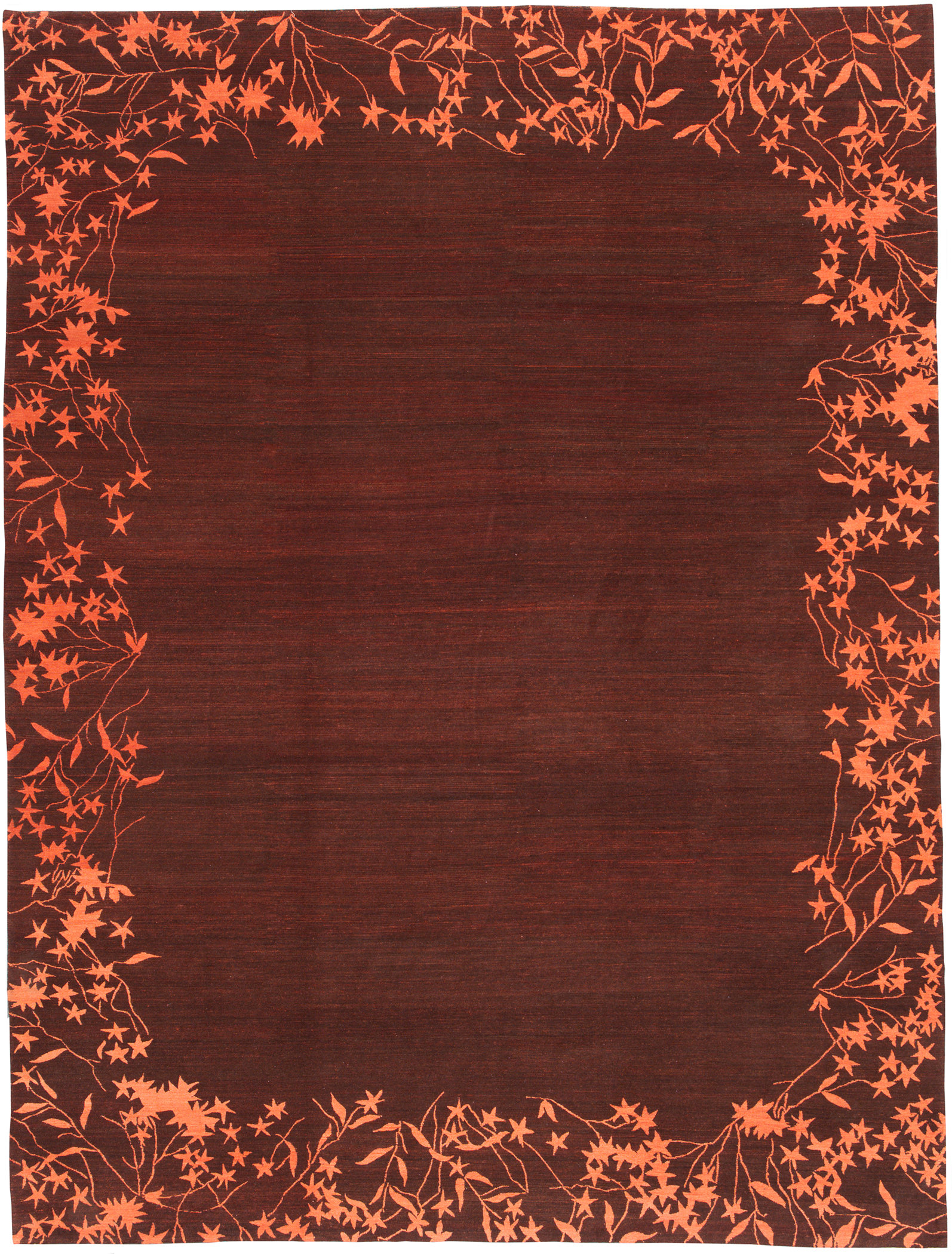 Odegard Carpets Starflowers Ii Hand-Knotted Area Rug in Raisin | Perigold