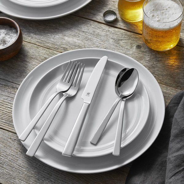 ZWILLING J.A. Henckels ZWILLING KING 45-PC DINNER FLATWARE SET, 18/10 ...
