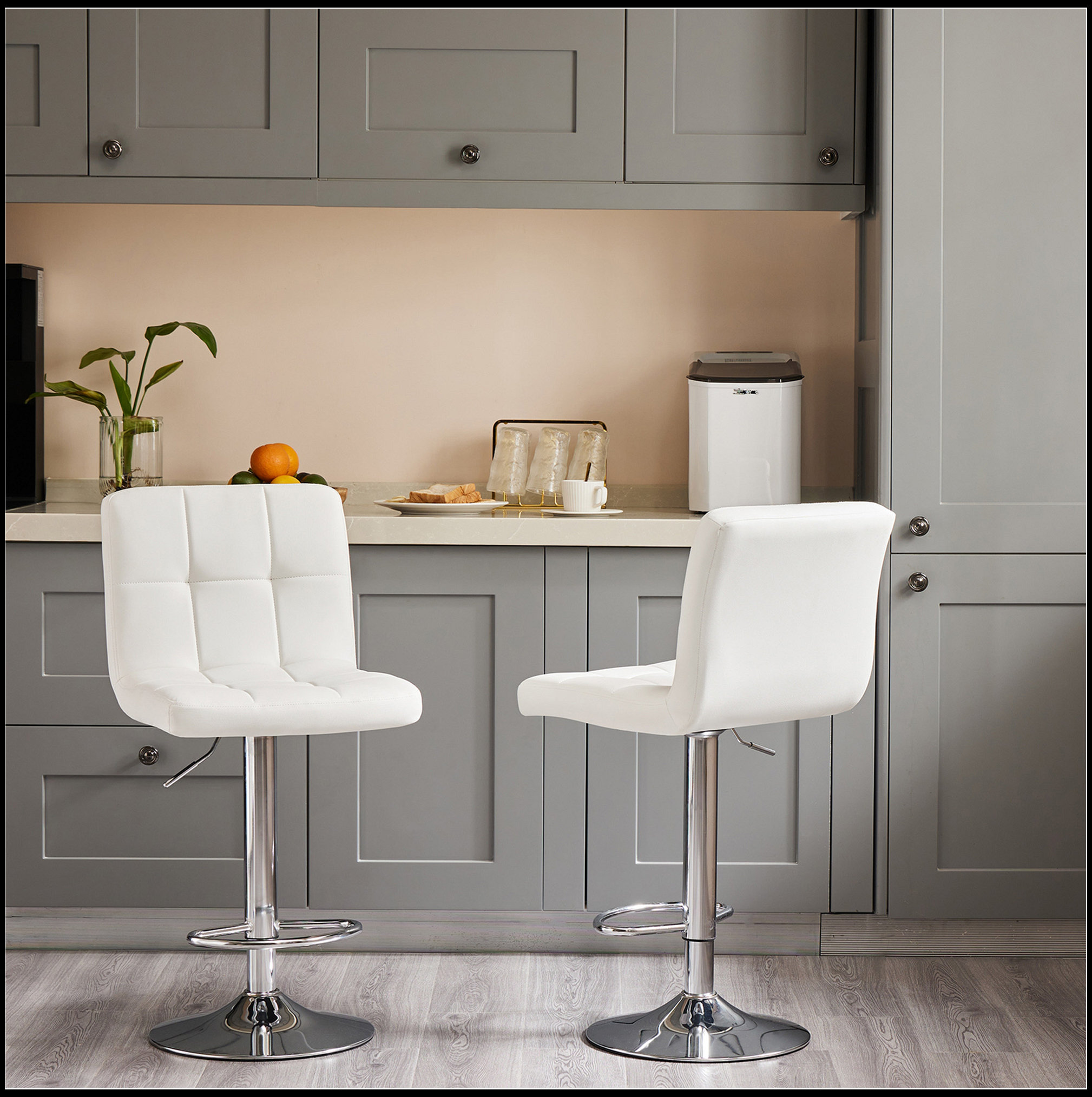 Wrought Studio Charming Bar Stools 1 Set Of 2, Counter Height Bar ...