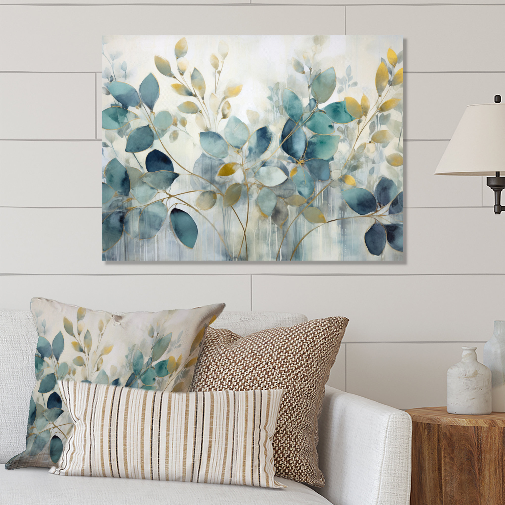 Red Barrel Studio® Blue Botanical Rhythms II - Abstract Botanicals ...