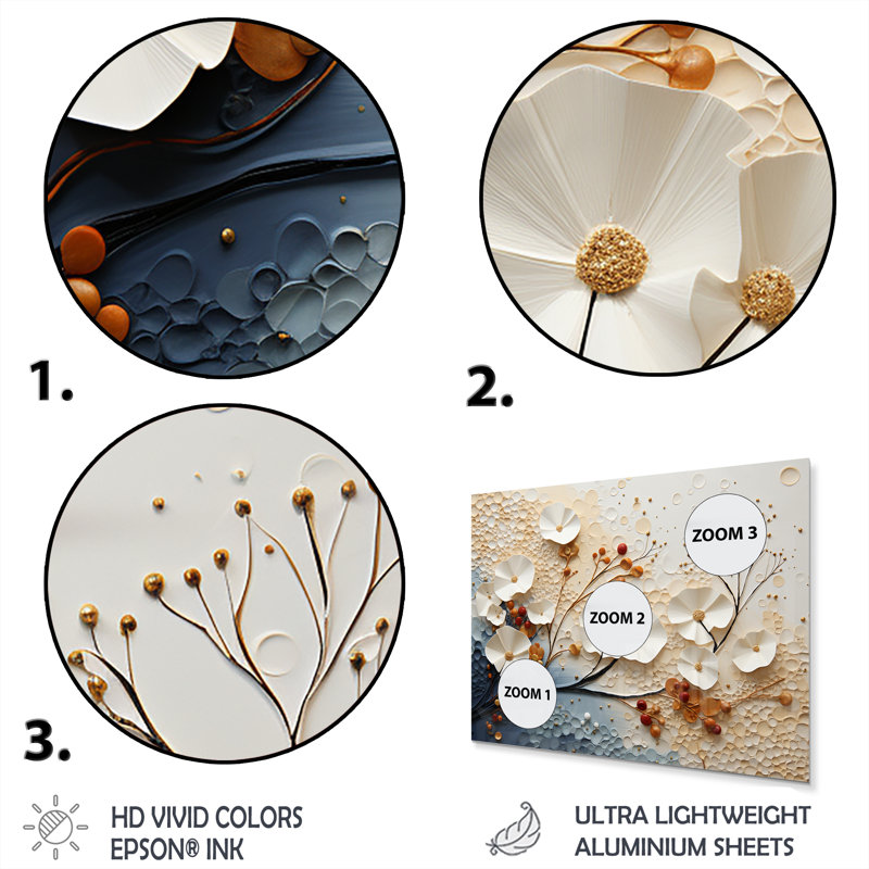 Red Barrel Studio® Ethereal Elegance - Abstract Collages Metal Wall ...