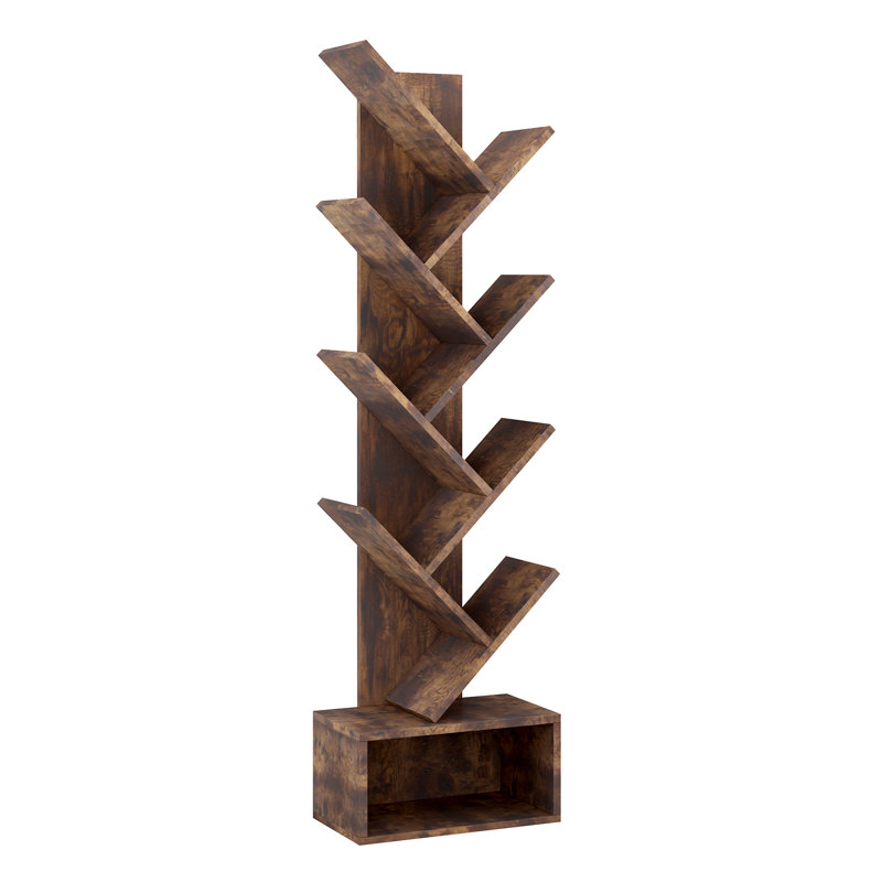 Millwood Pines Daun Geometric Bookcase | Wayfair
