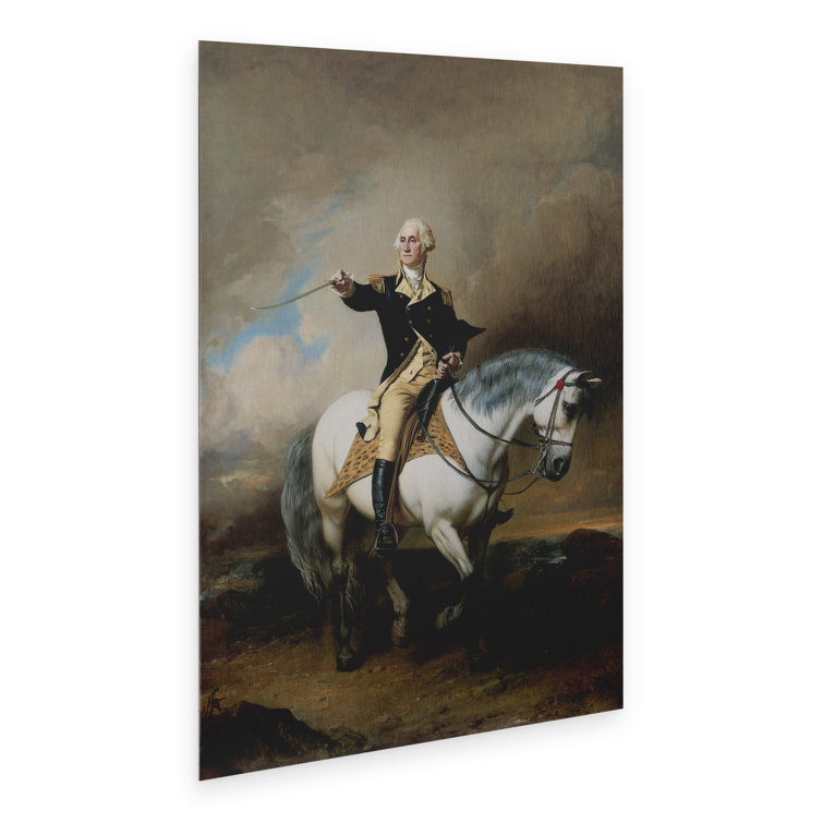 Canora Grey Portrait Of George Washington On Metal by John Faed Print ...