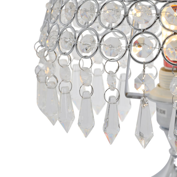 House of Hampton® Modern Crystal Table Lamp Luxury Decorative Crystal ...