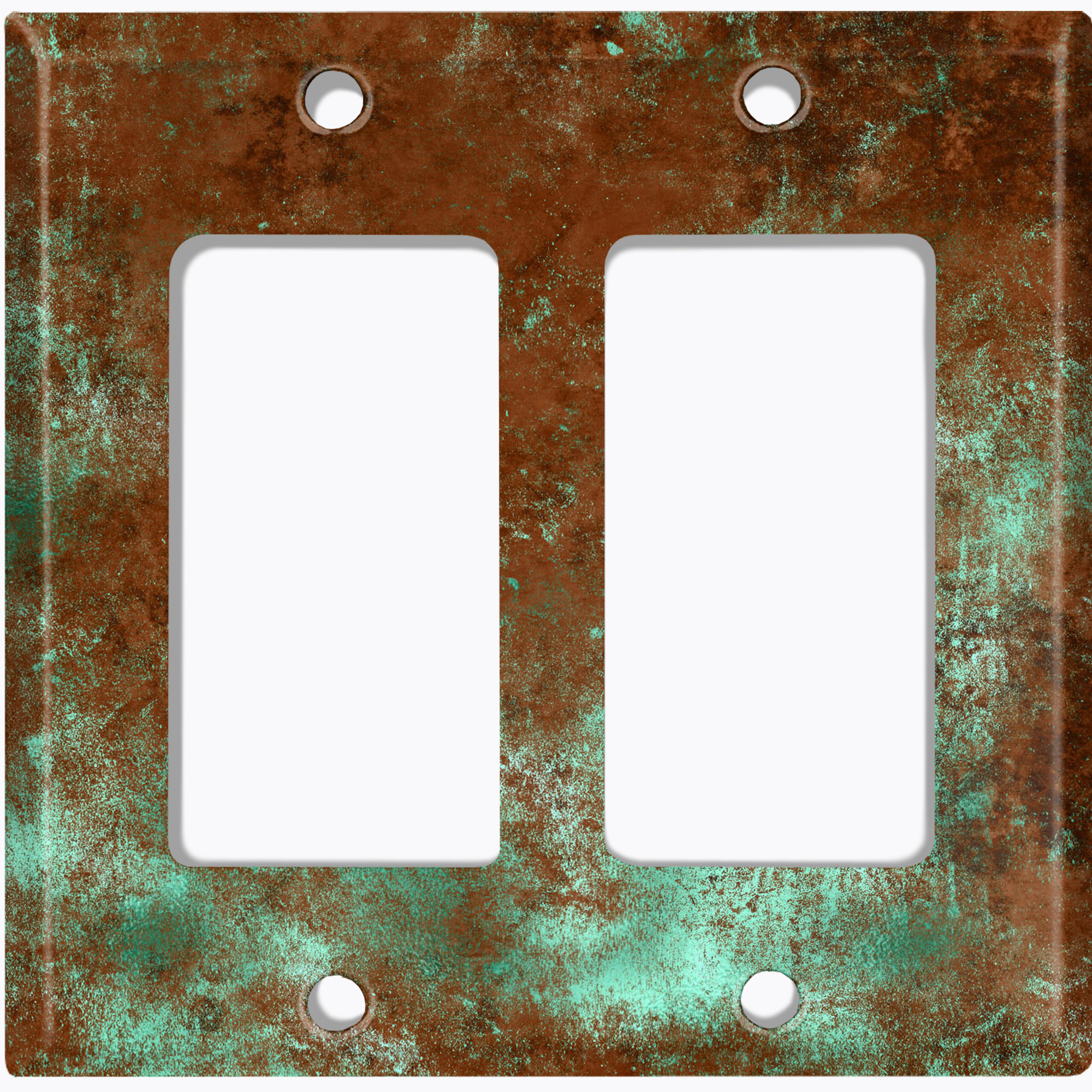 WorldAcc Metal Light Switch Plate Outlet Cover (Distressed Patina ...