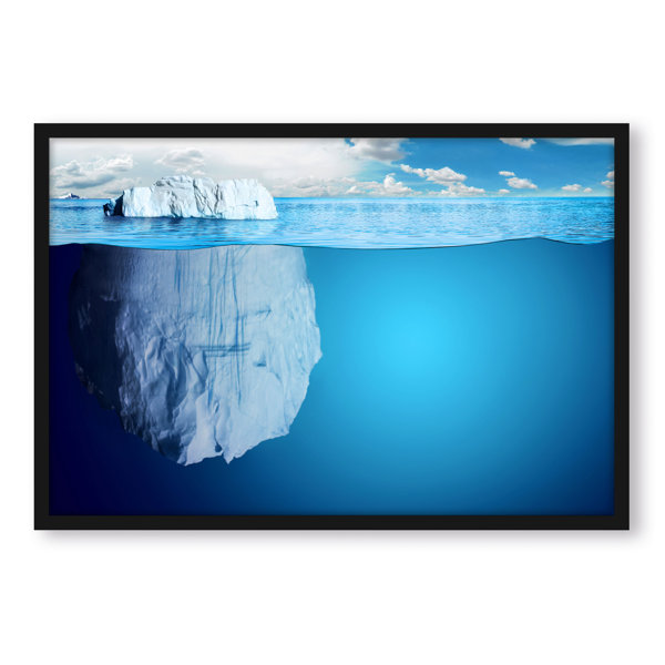 Latitude Run Huge Iceberg Underwater - Single Picture Frame Print ...