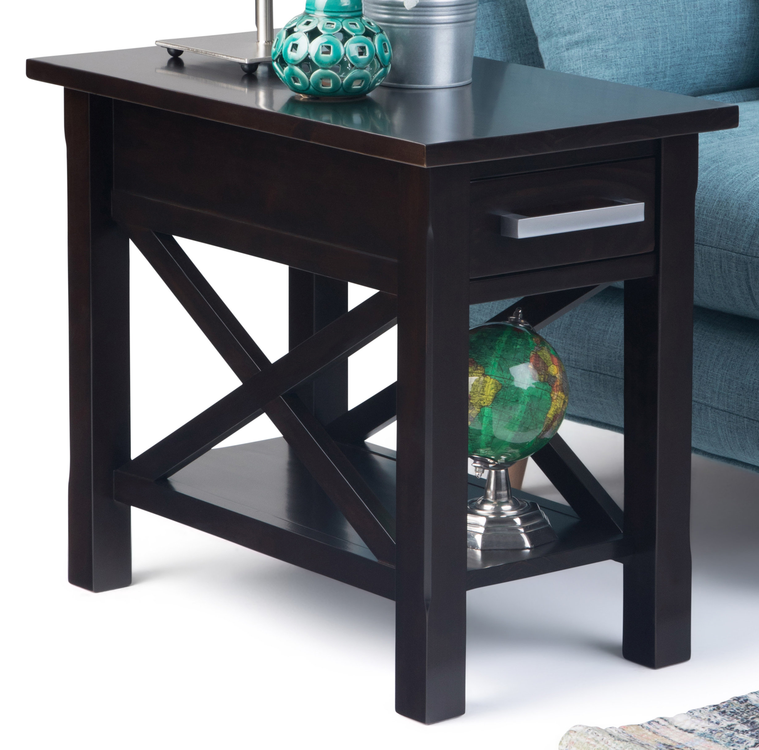Simpli Home Table de bout avec rangement Kitchener et avis - Wayfair Canada